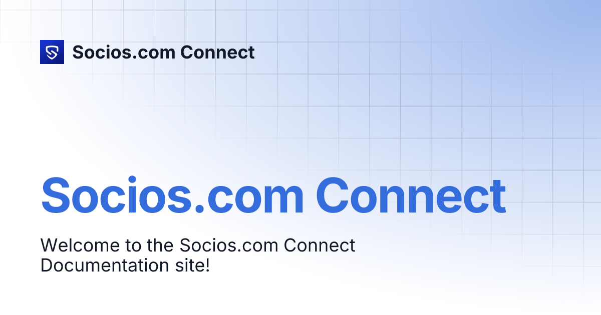 Socios.com Connect